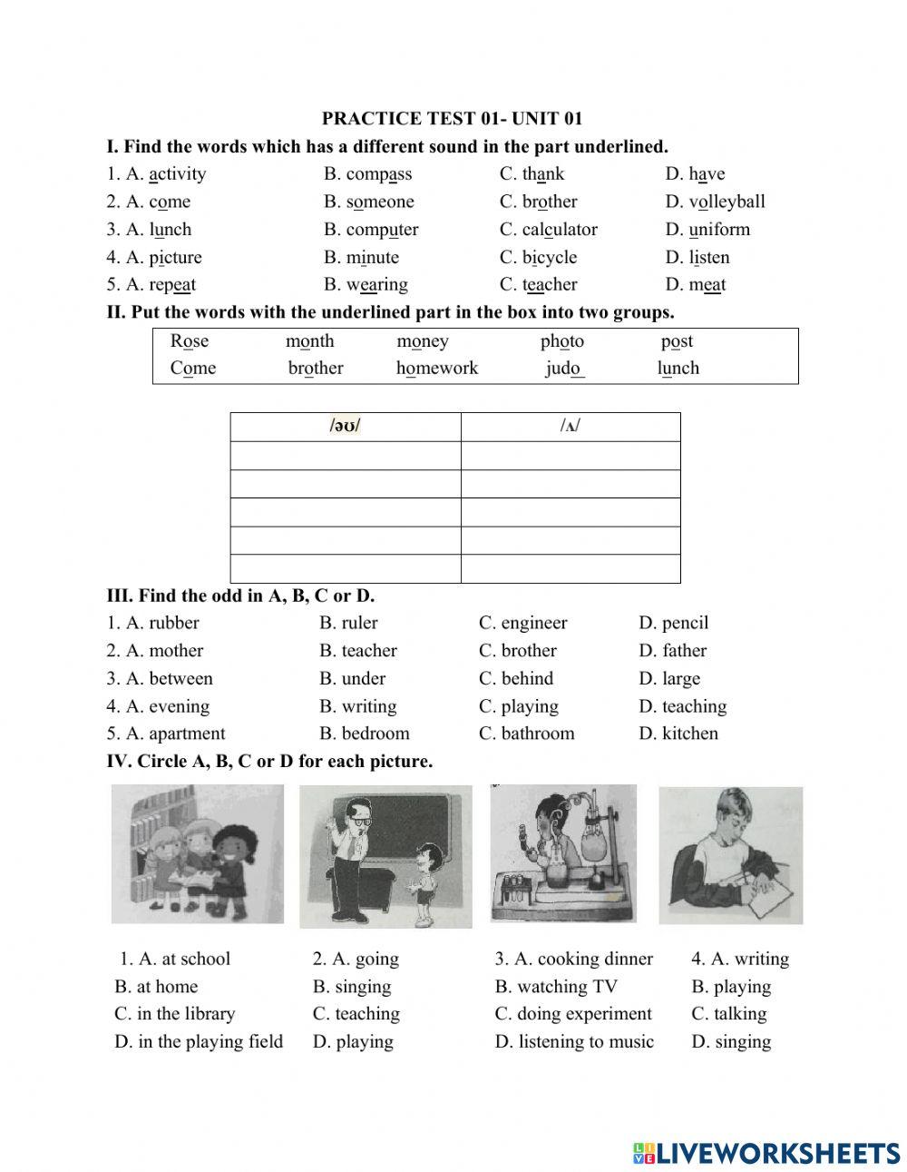 Grade 6- Homework worksheet | Live Worksheets