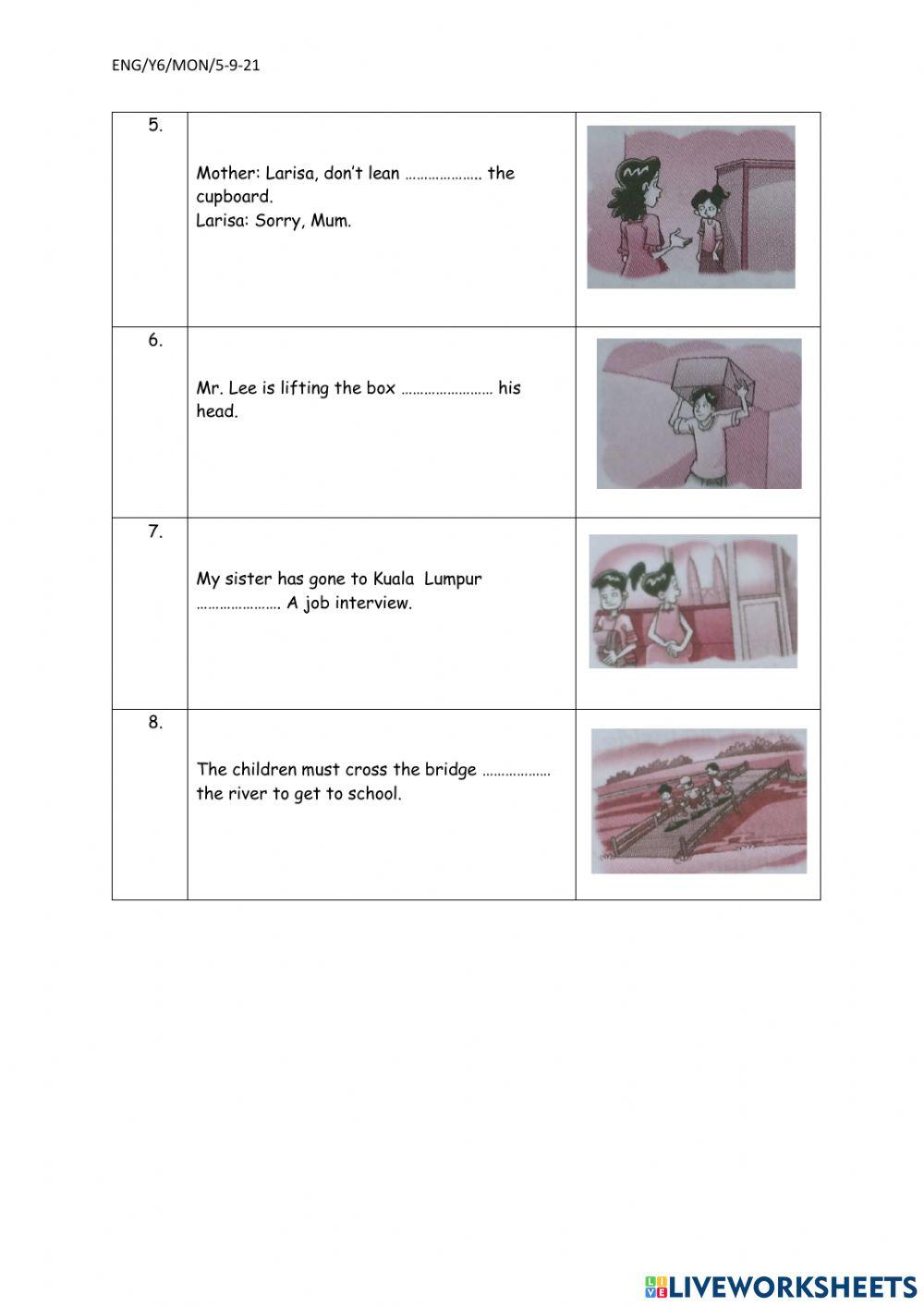 Be aware, take care activity | Live Worksheets