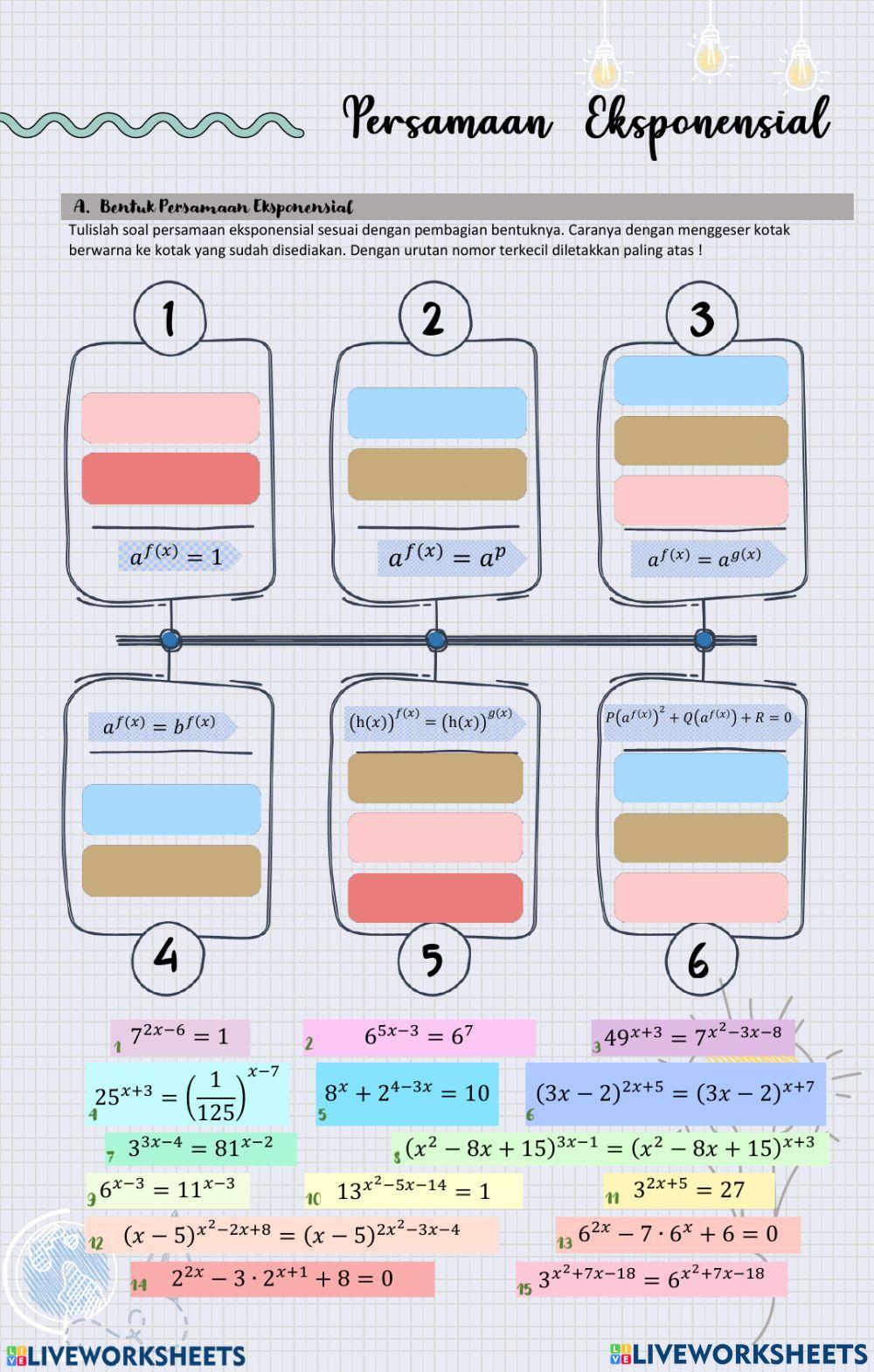 Eksponen | Free Interactive Worksheets | 1337097