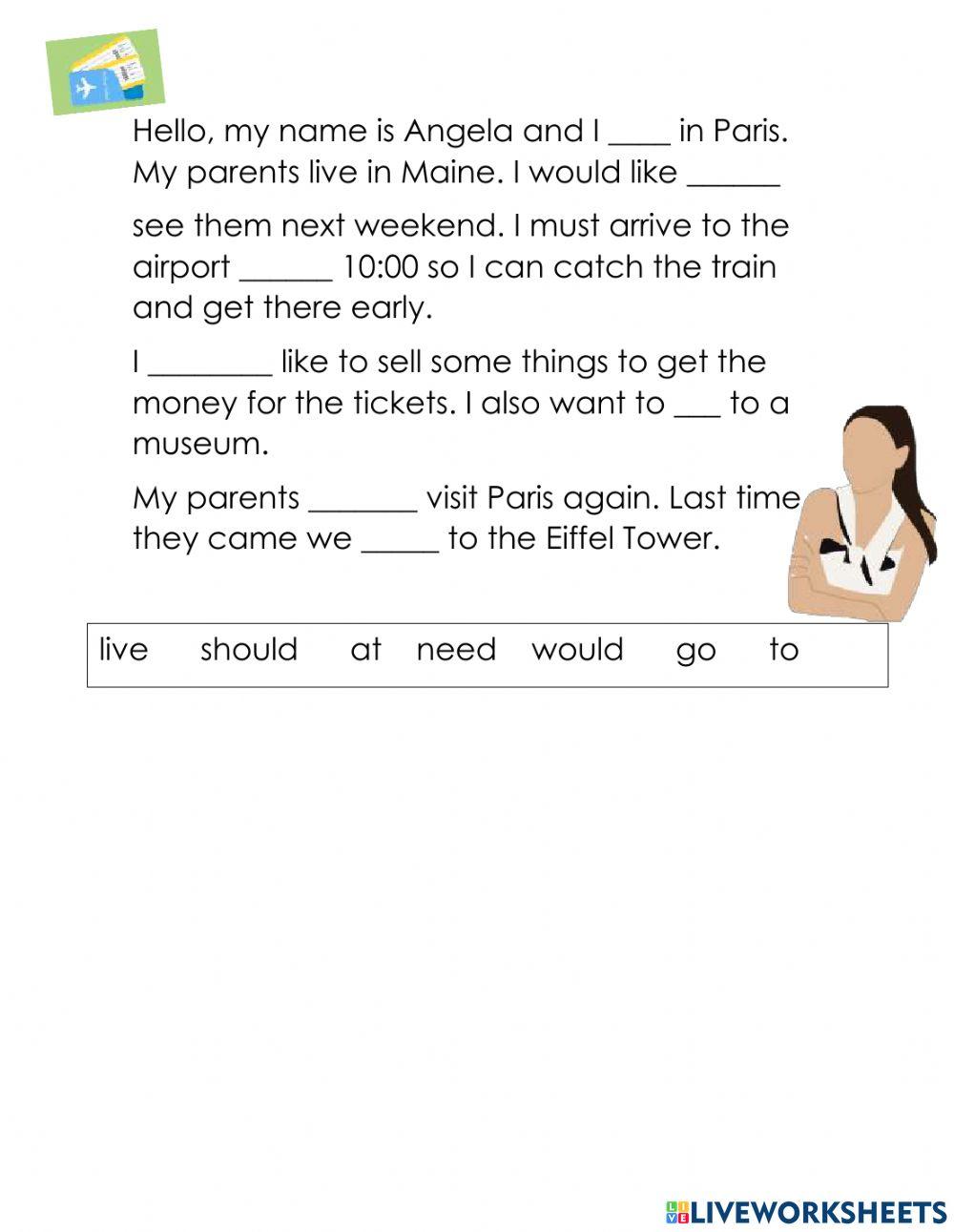 Reading online exercise for A1 | Live Worksheets