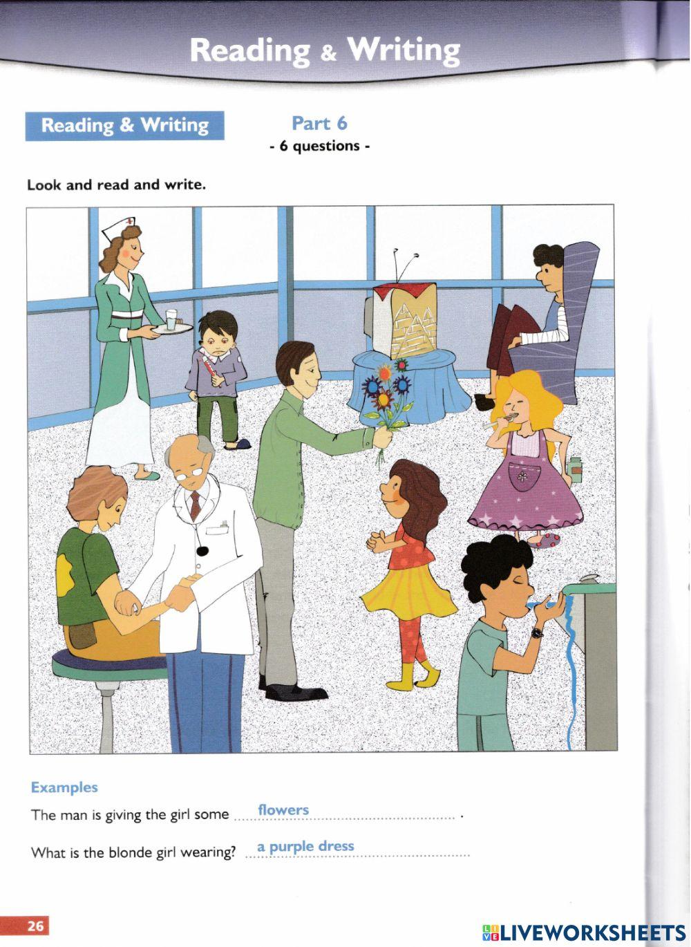 Success in Movers Writing Part 6 online exercise for | Live Worksheets