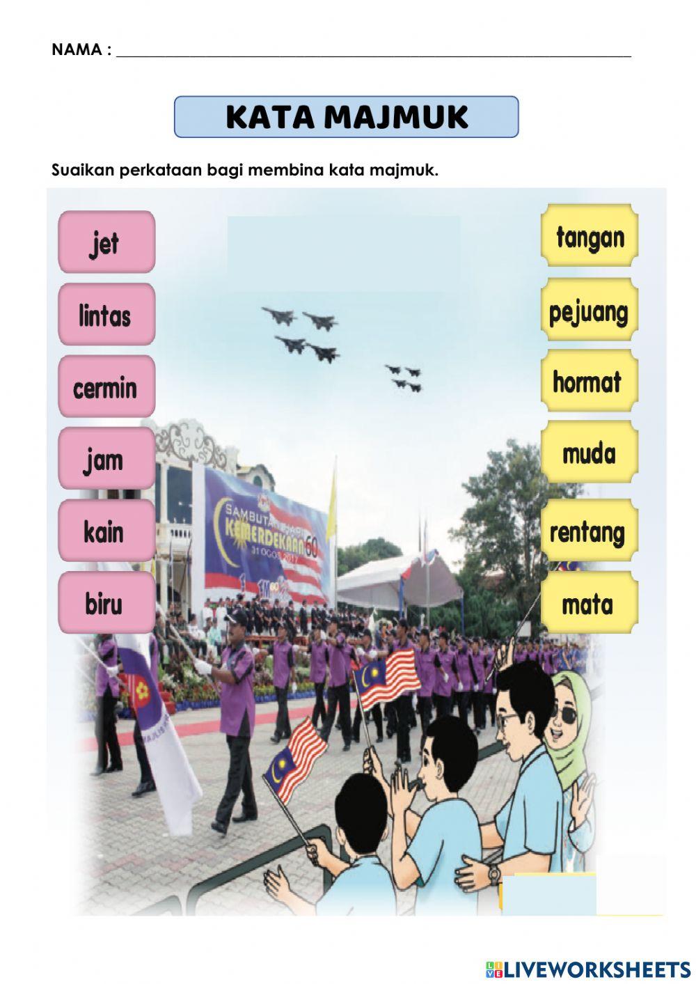 Kata Majmuk online exercise for Tahun 1 | Live Worksheets