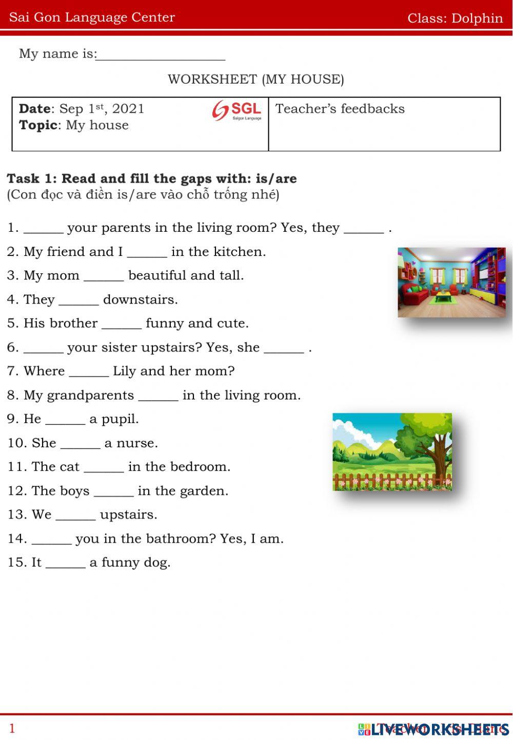 Homework-class Dolphin 01-09-2021 worksheet | Live Worksheets
