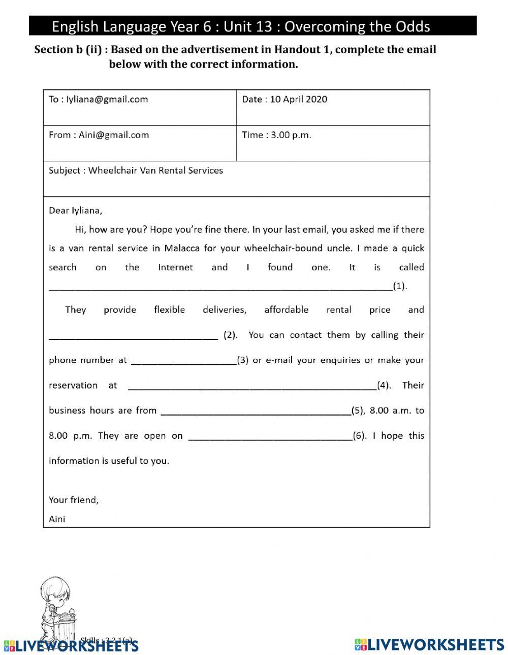 Overcoming the Odds activity | Live Worksheets