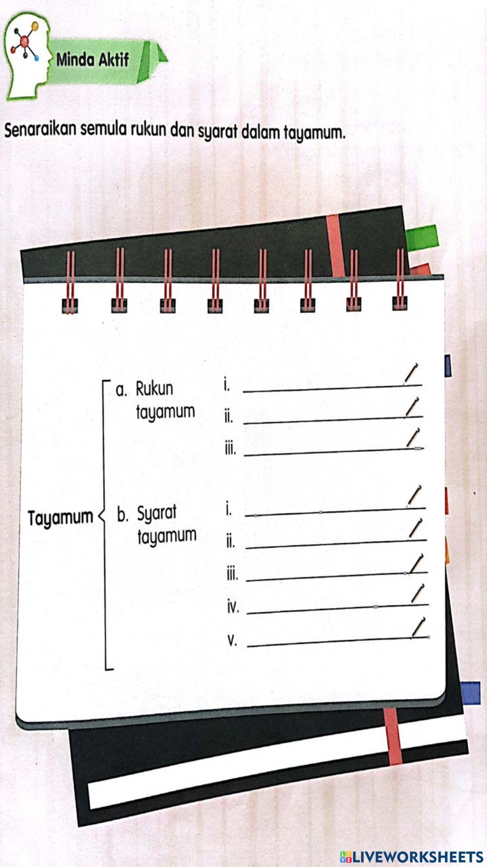 Rukun tayamum 0118 | Norhidayati Binti Md Nor | Live