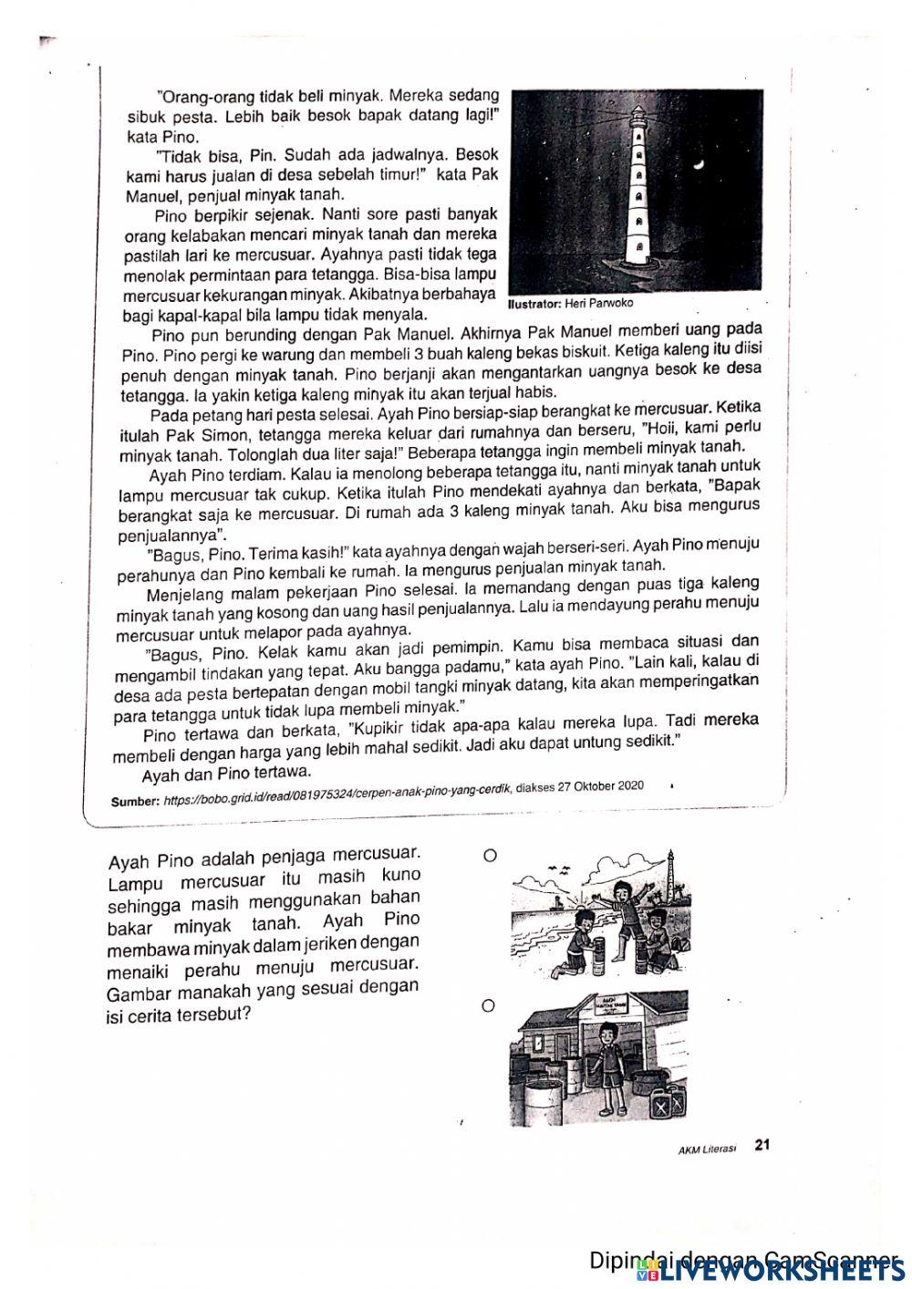 Latihan akm1 worksheet | Live Worksheets