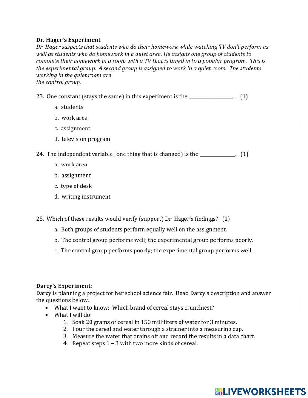 Grade 6-Process… | Free Interactive Worksheets | 1340194