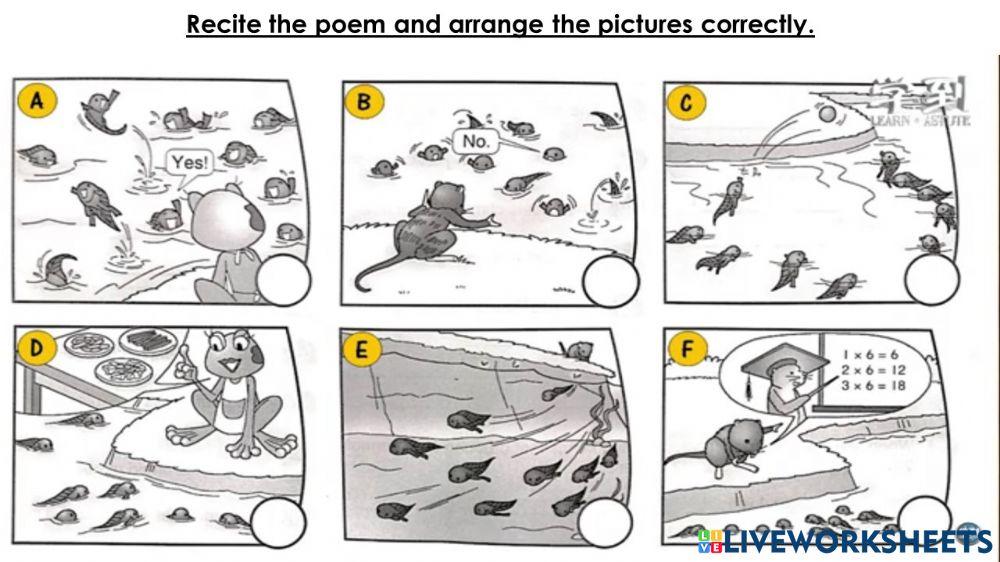 The tadpole (po… | Free Interactive Worksheets | 1339954