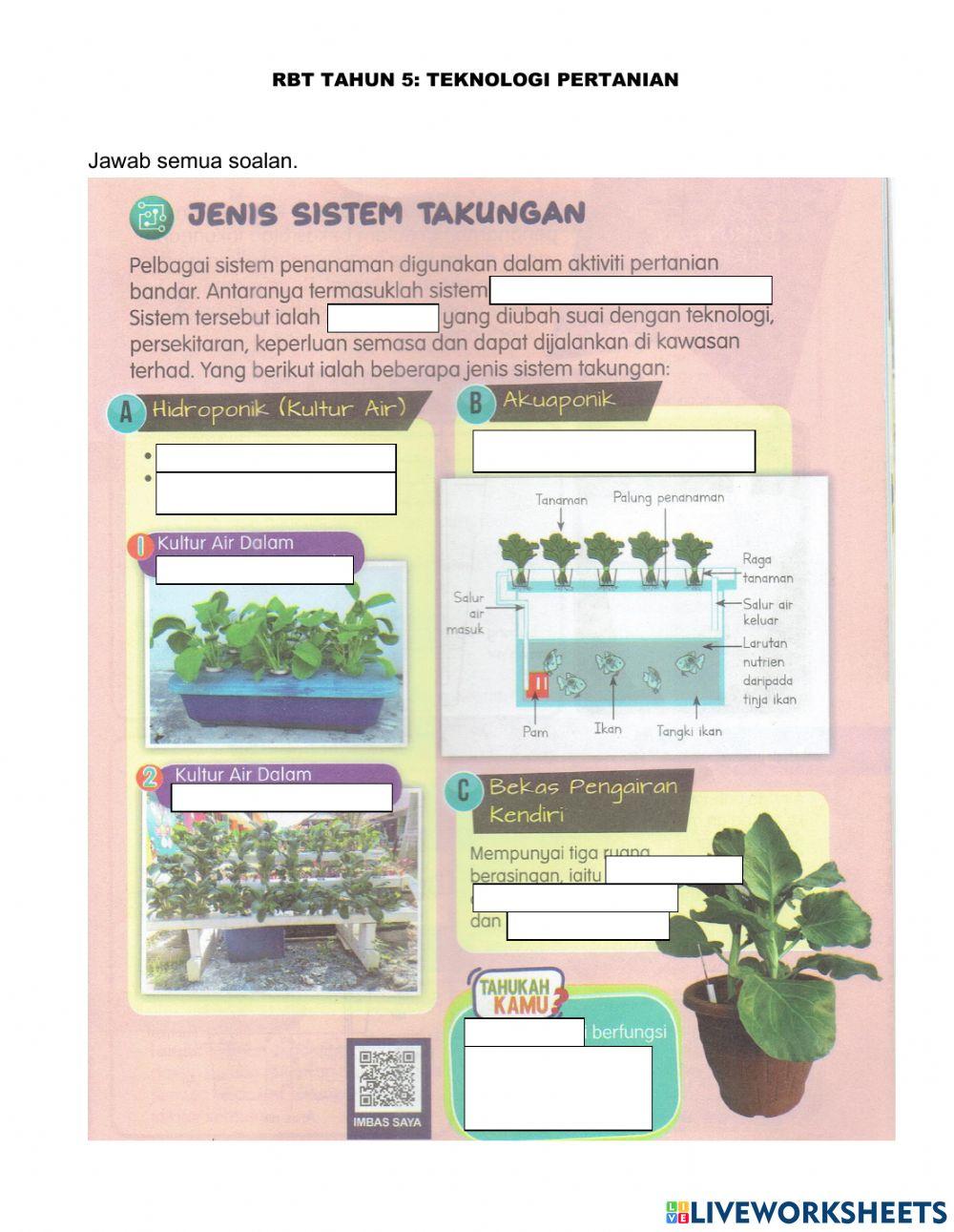 Rbt tahun 5: te… | Free Interactive Worksheets | 1340005