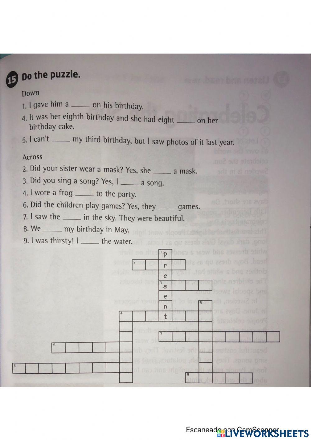 Past Simple activities worksheet | Live Worksheets