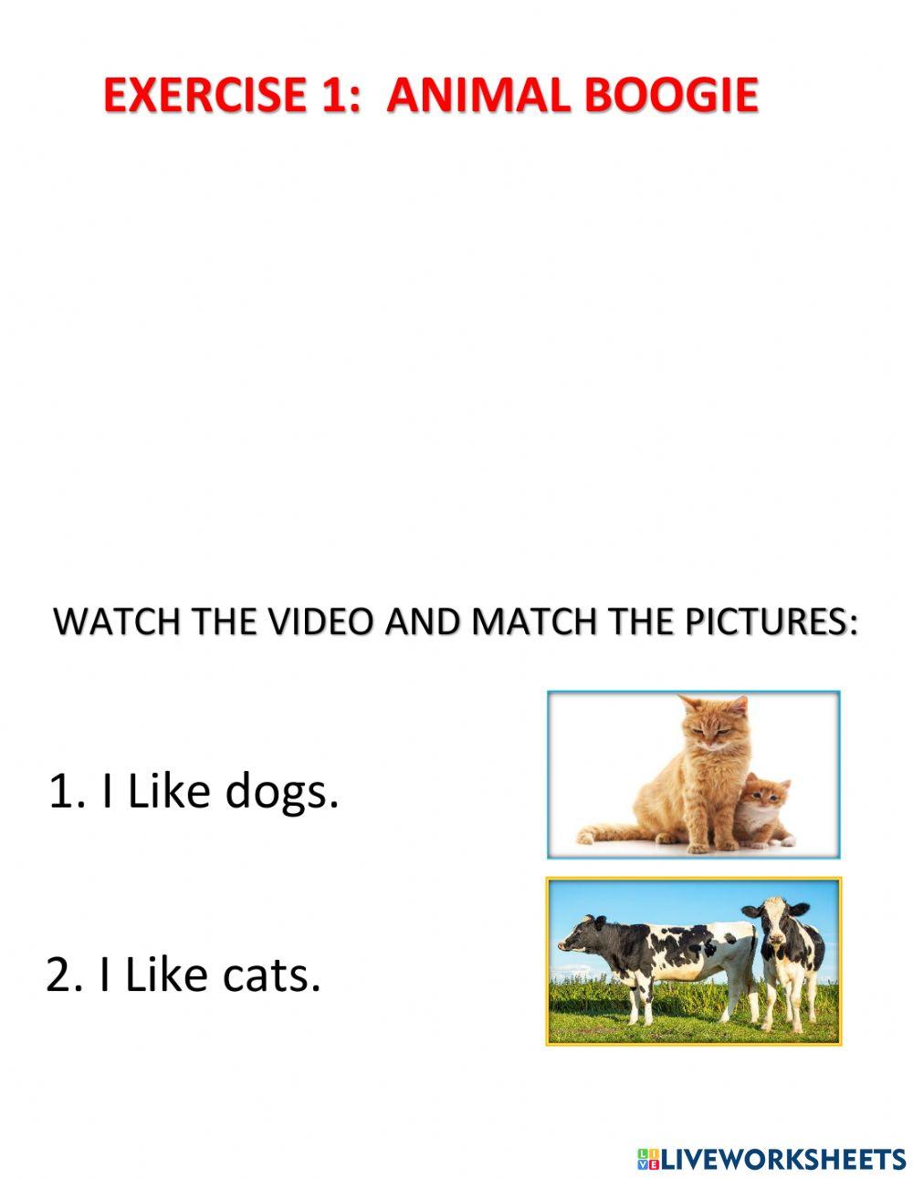 1340298 | Animal Boogie | Roxana | LiveWorksheets