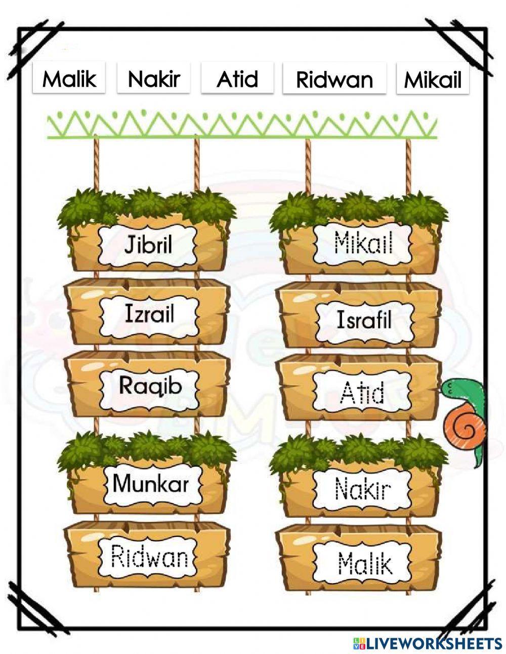 Rukun Iman online exercise for Pra PPKI | Live Worksheets