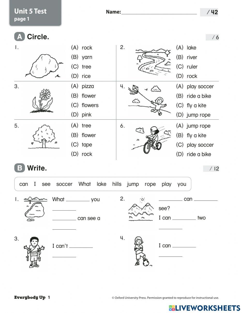 Everybody up 1 … | Free Interactive Worksheets | 3890647