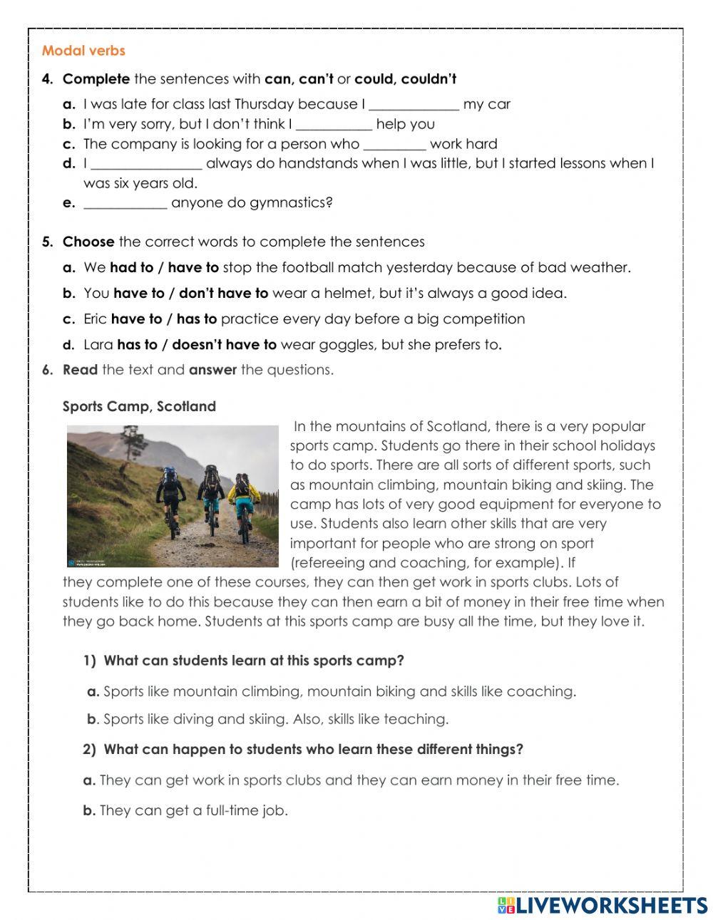 Final exam online pdf worksheet | Live Worksheets