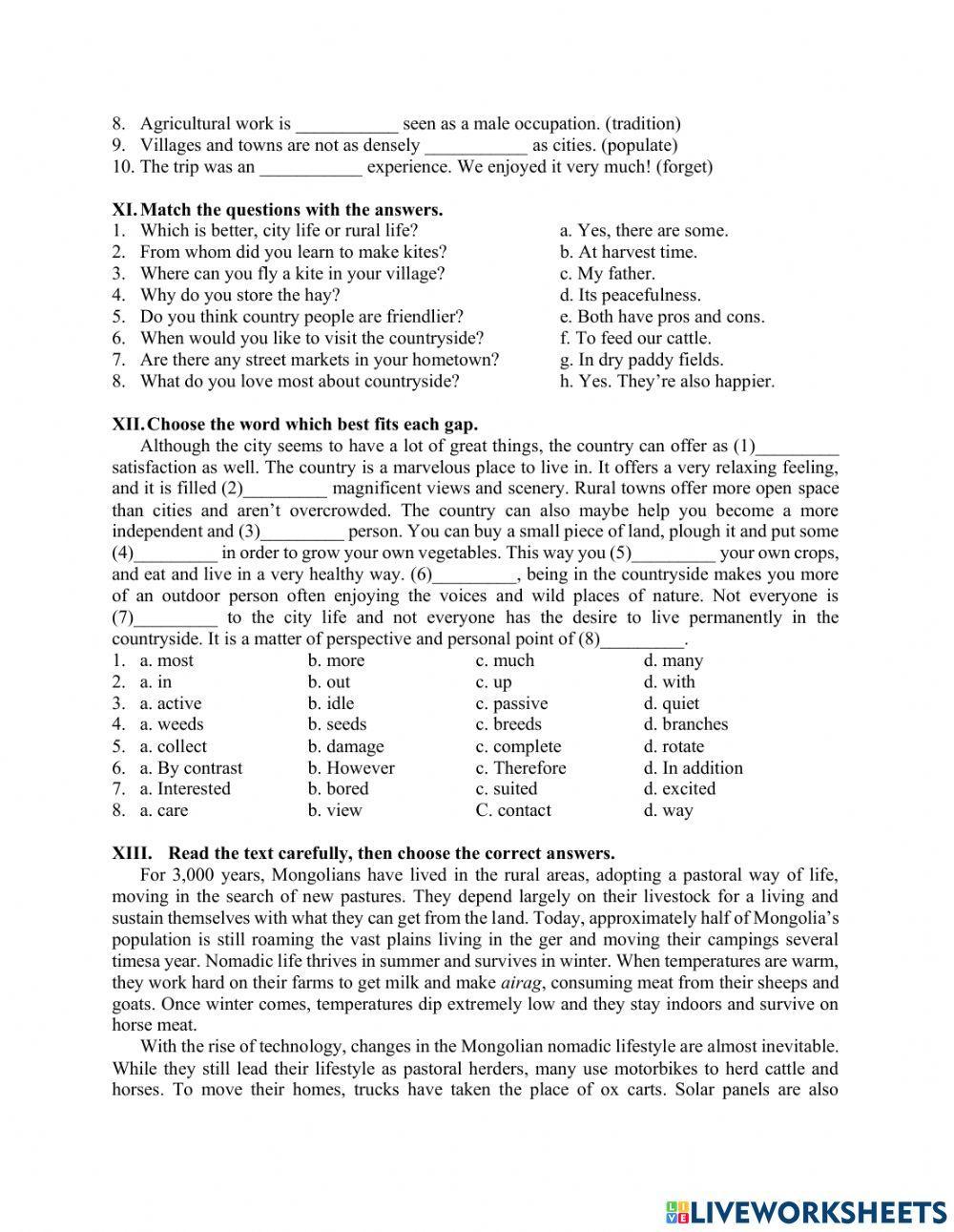 Grade 8 - Unit … | Free Interactive Worksheets | 1379012