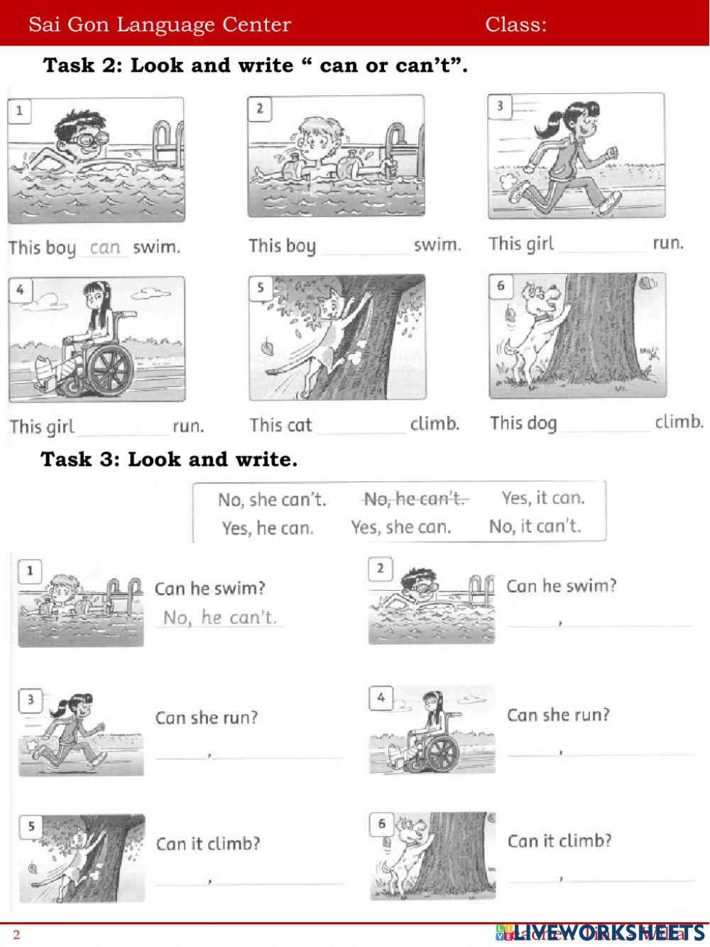 Action boy can run! online activity | Live Worksheets