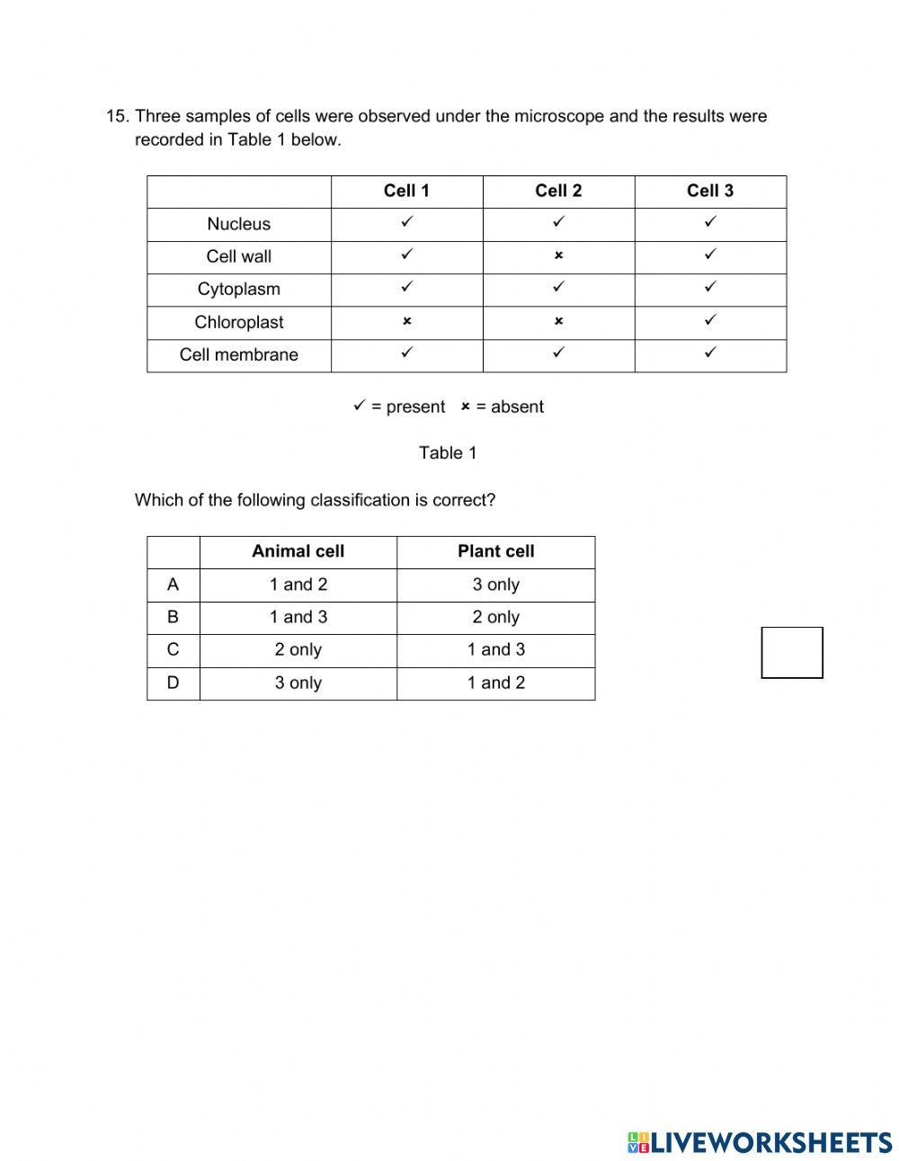 Section a (question 11 until 20) worksheet | Live Worksheets