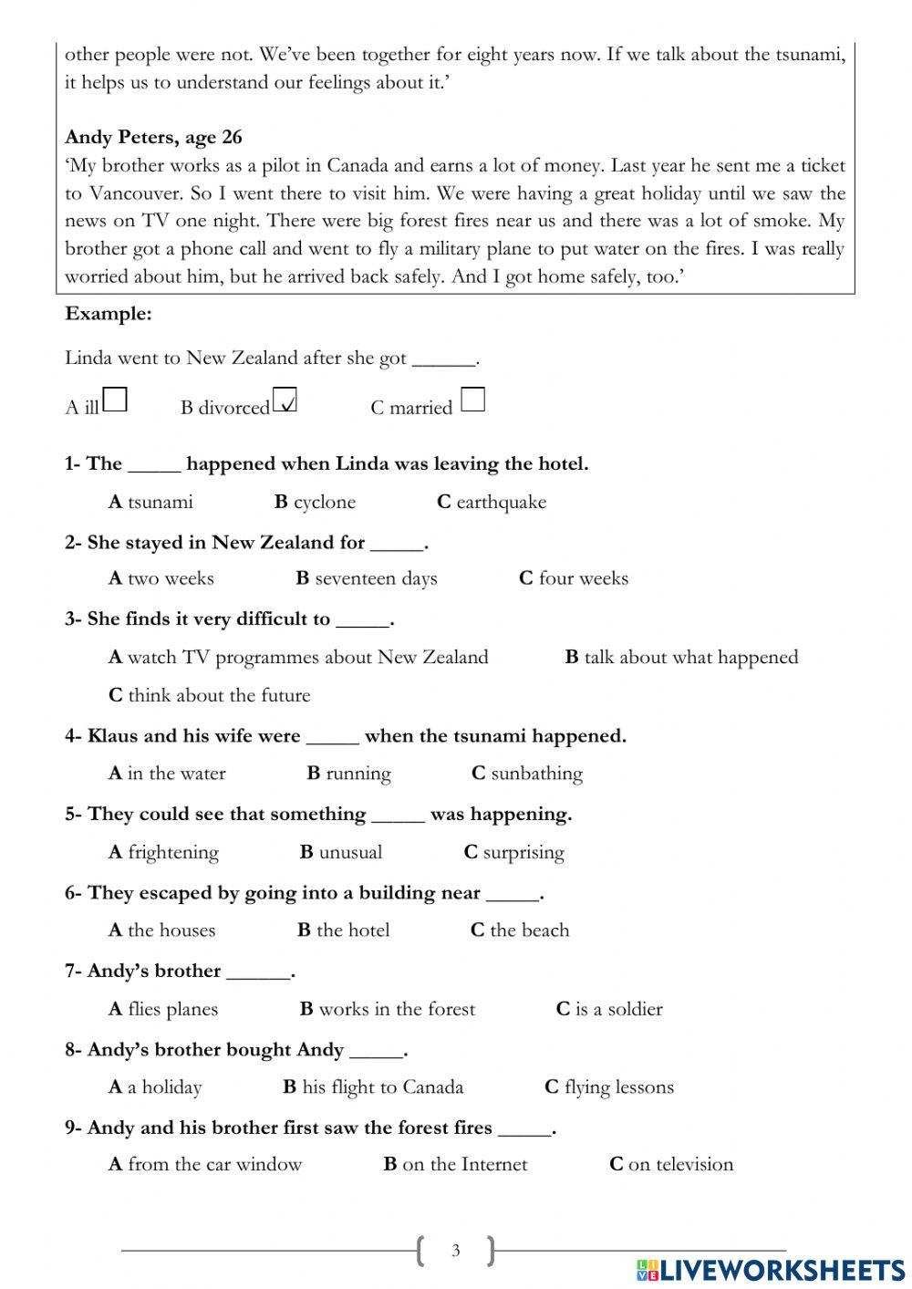 Repaso Should, Conditionals 1 - 2, Past Simple, Present Perfect ...