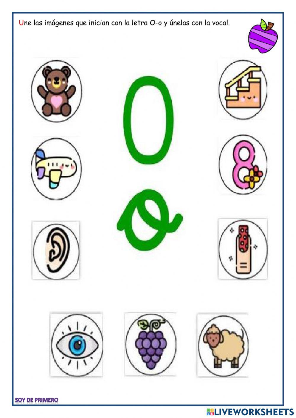 Las vocales online exercise for primero | Live Worksheets