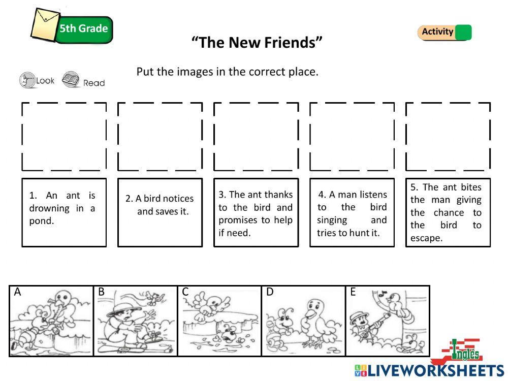 The new friends review worksheet | Live Worksheets