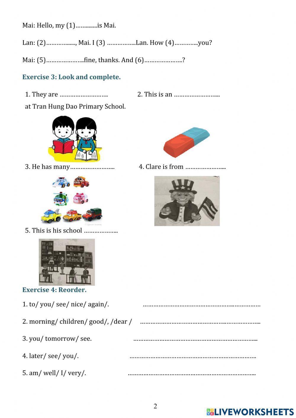 Unit 1 gade 4 test worksheet | Live Worksheets