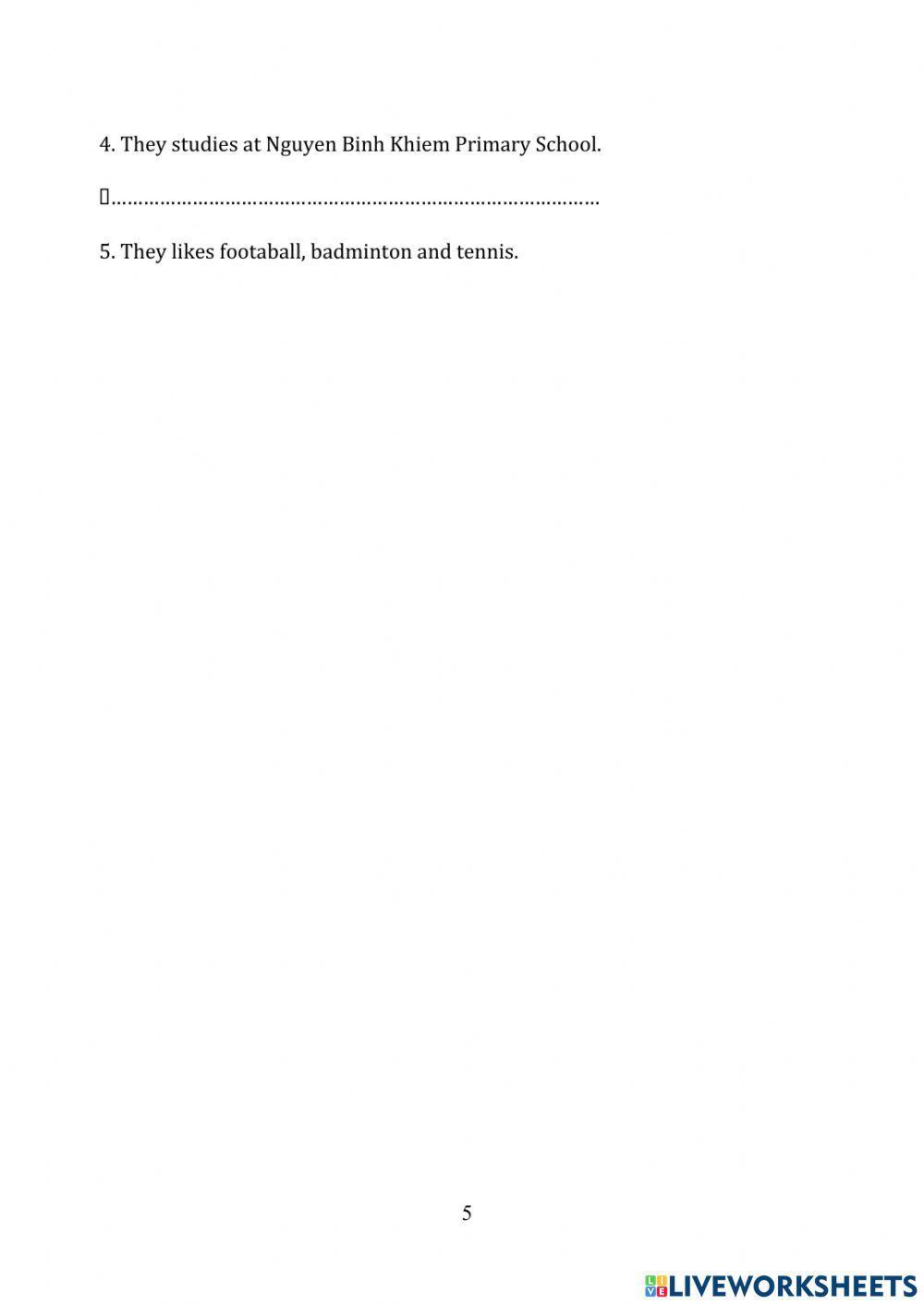 Unit 1 gade 4 test worksheet | Live Worksheets
