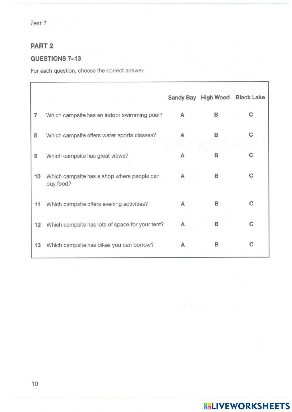 KET-Grade 5-Test 1- Reading 1,2,3 1132 | Thi Giang Luu