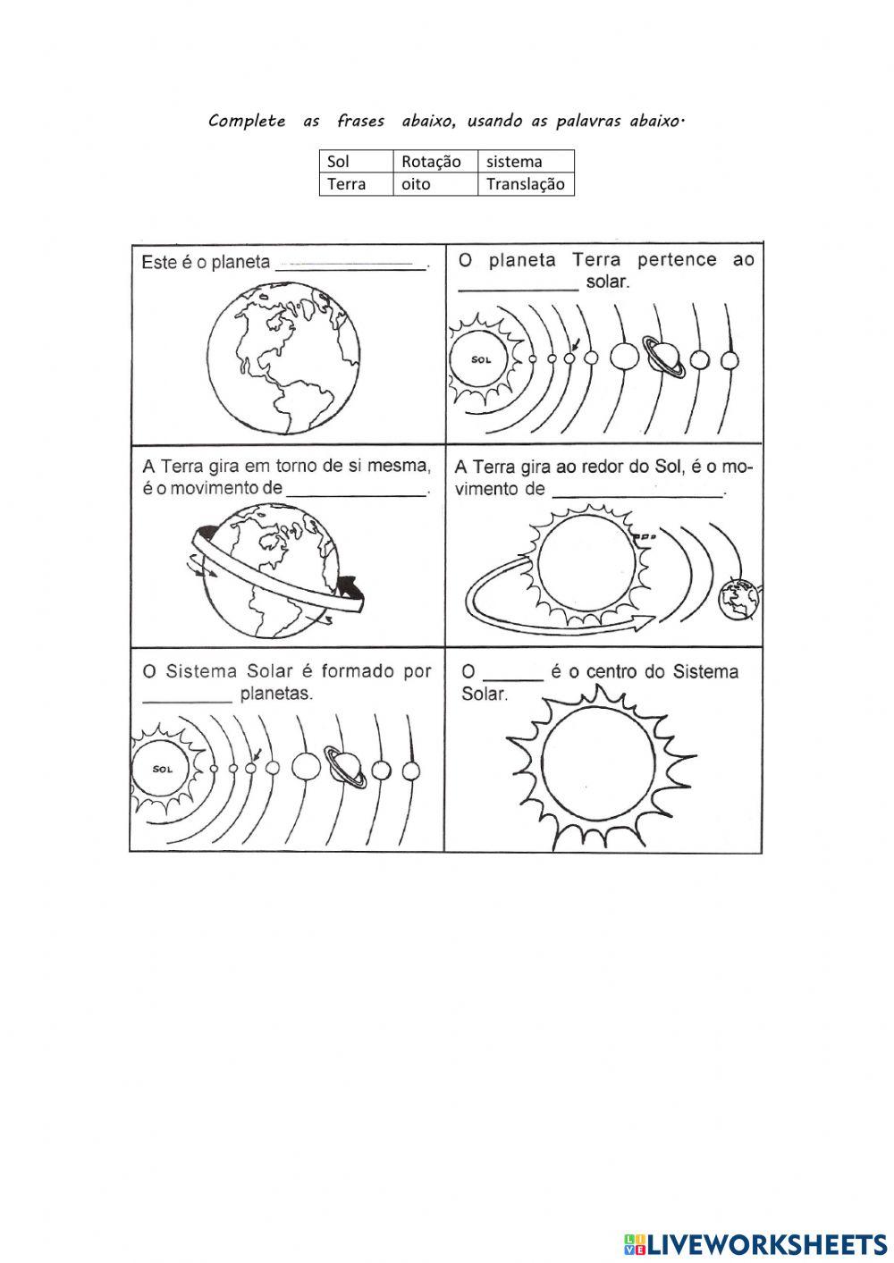 Planeta Terra online worksheet | Live Worksheets