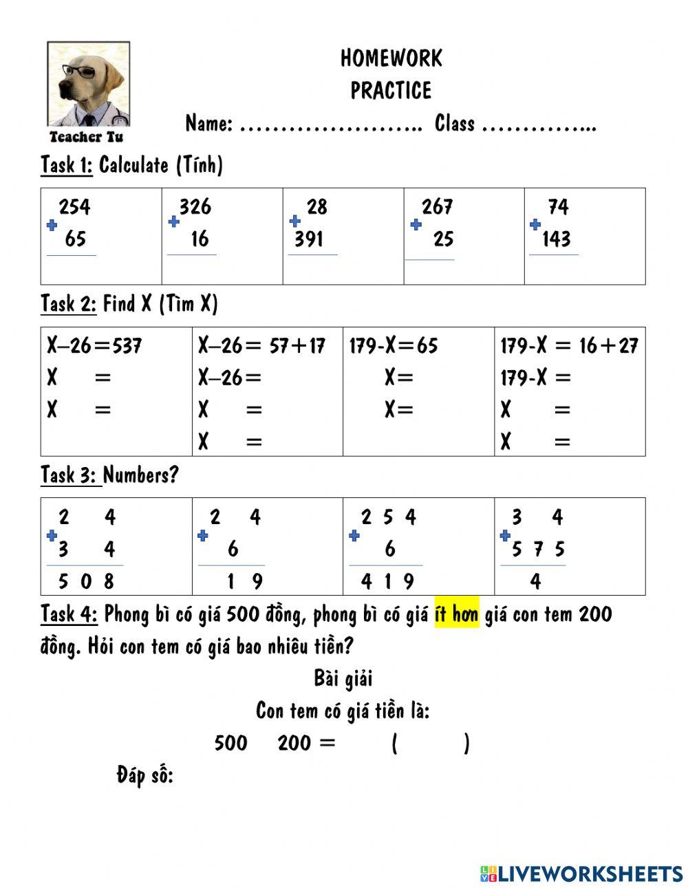 Practice Week 1 1235 | starskeer95 | Live Worksheets