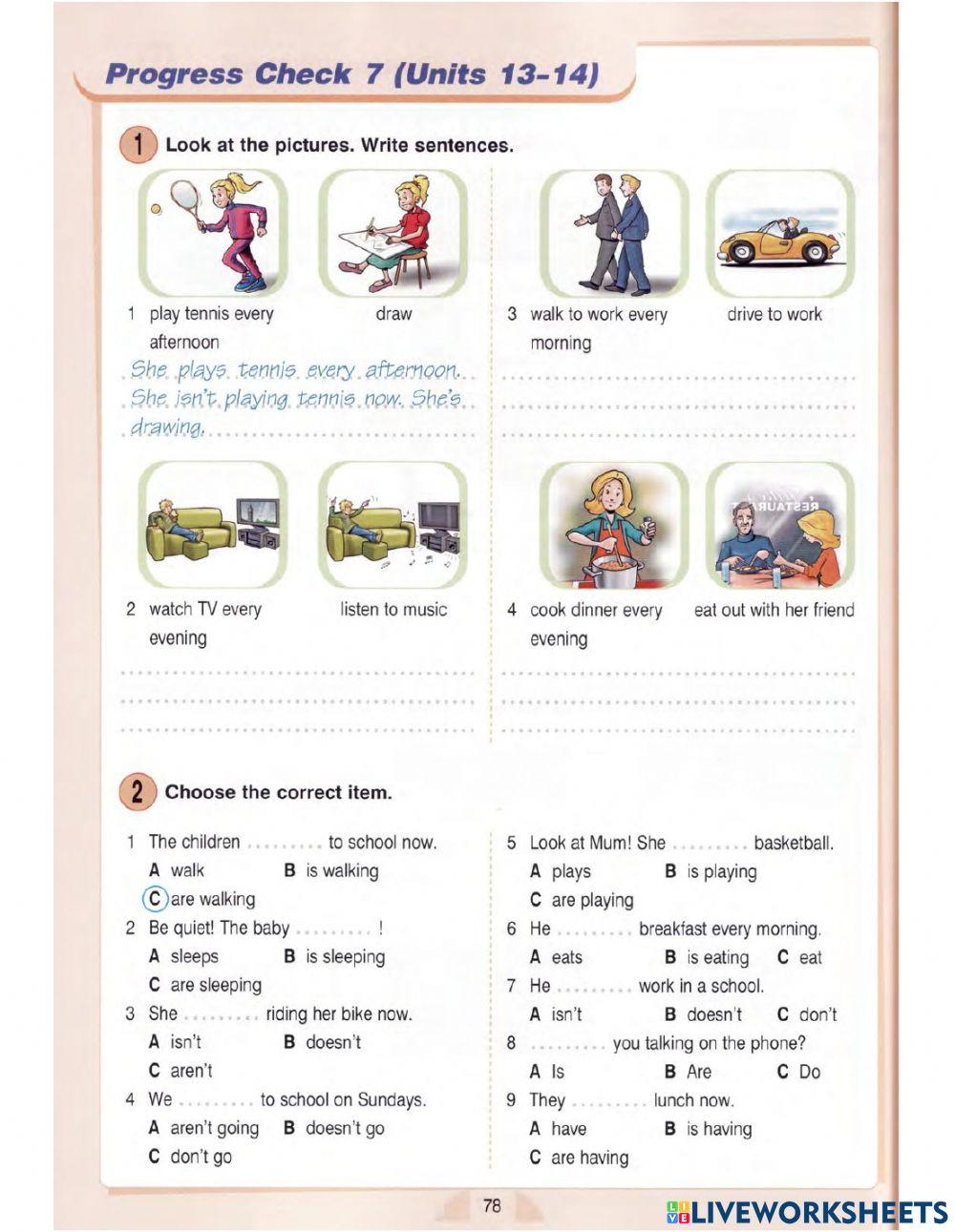 NPCS 1-Progress Check 7 worksheet | Live Worksheets