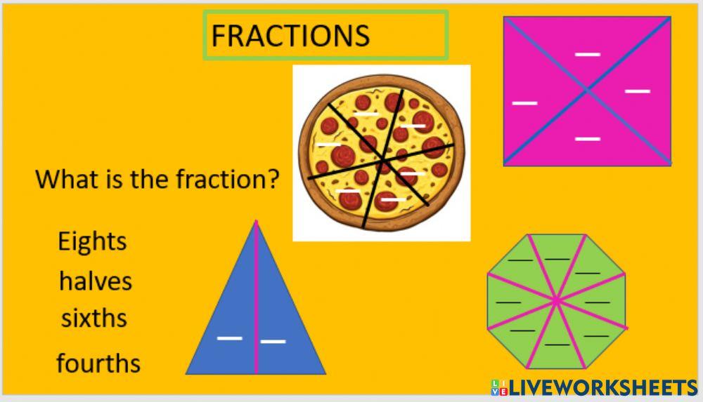 Fractions online exercise for 3 | Live Worksheets