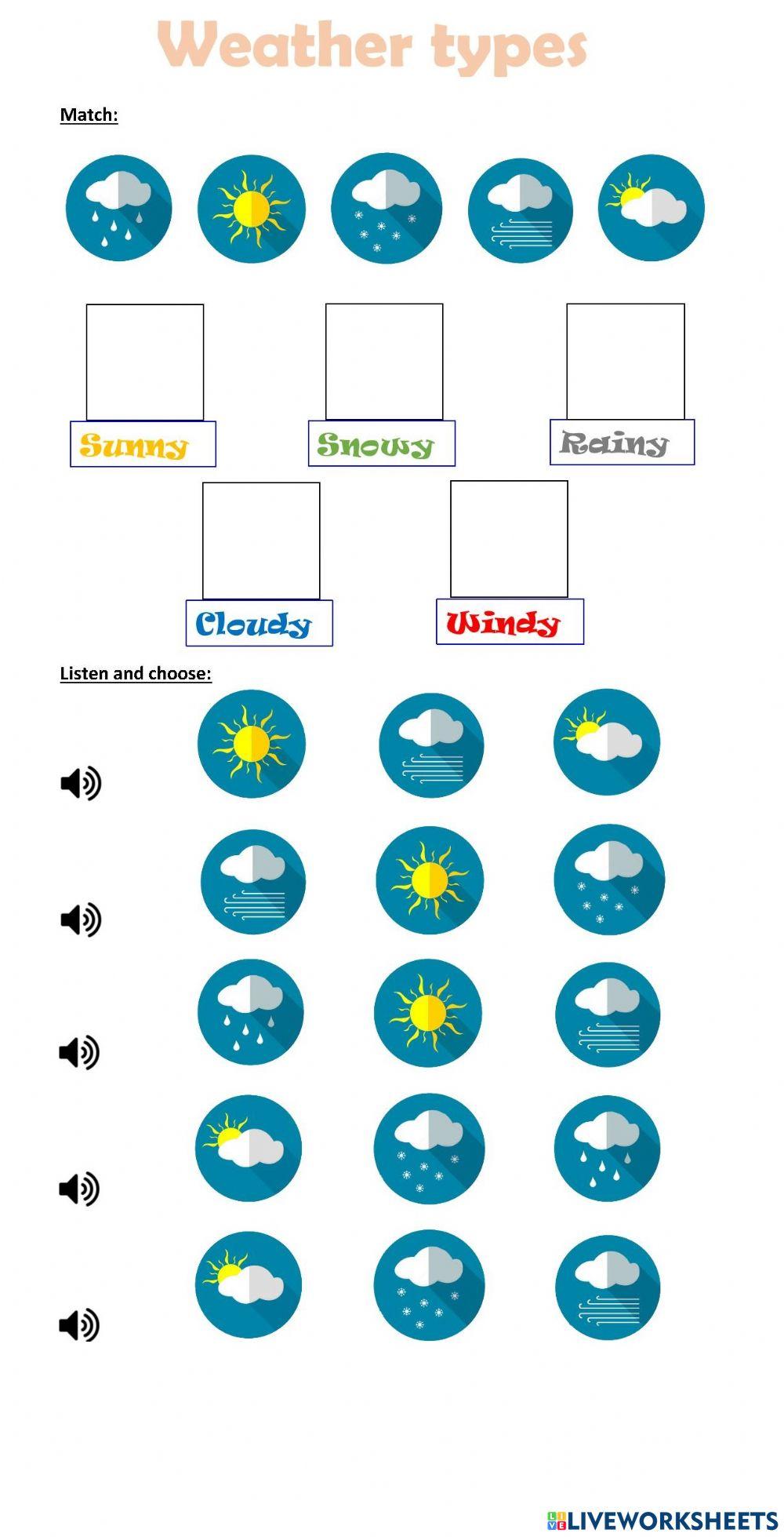 Weather 1 | Nguyen Thi Cam Hong | Live Worksheets