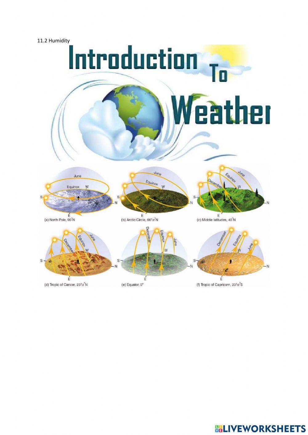 11.2 Humidity | Free Interactive Worksheets | 1385688