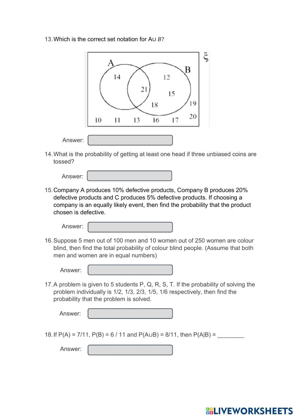 Pre-Test Introduction to Statistics HSEP 2021 online exercise for ...