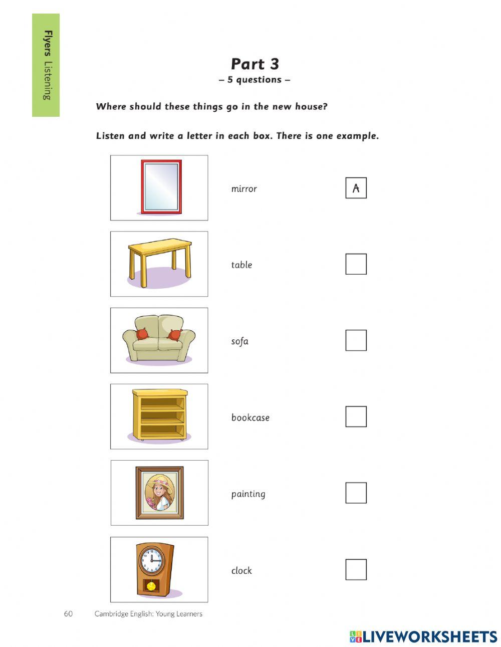 Flyers Listening. Vol.1 online exercise for | Live Worksheets