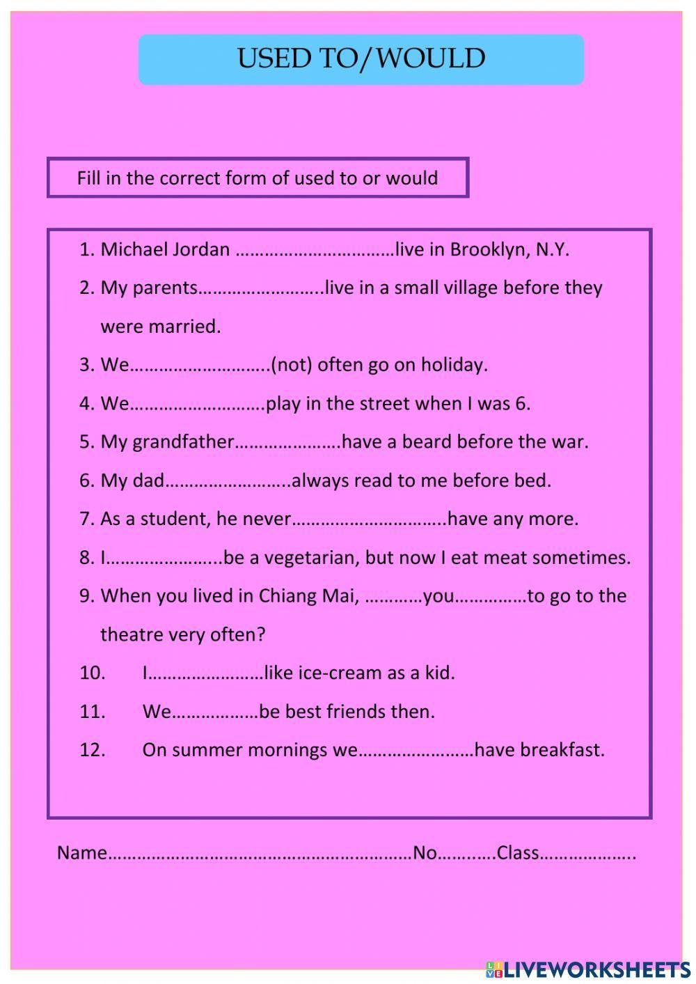 Used to-would 1386992 | Poonyada_29_Amm | Live