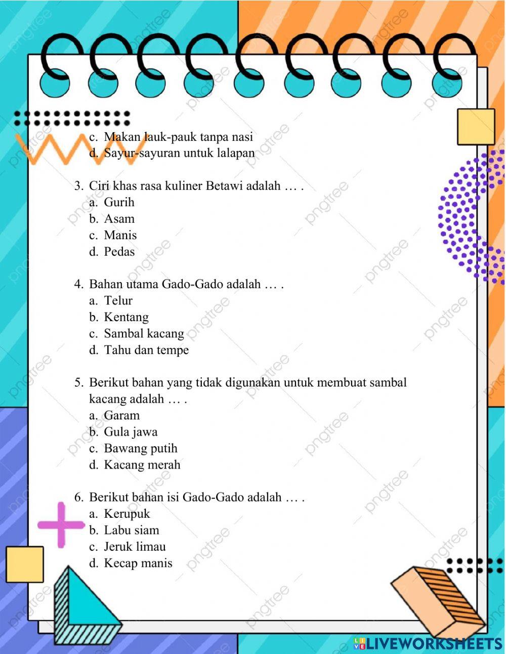 Plbj gado2 worksheet | Live Worksheets