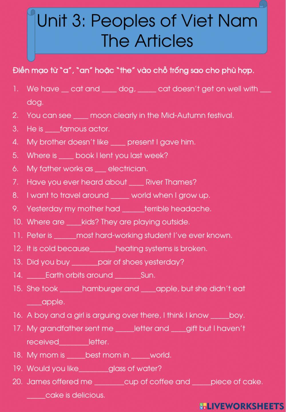 Articles A An The Worksheet Live Worksheets articles-a-an-the-worksheet-live-worksheets