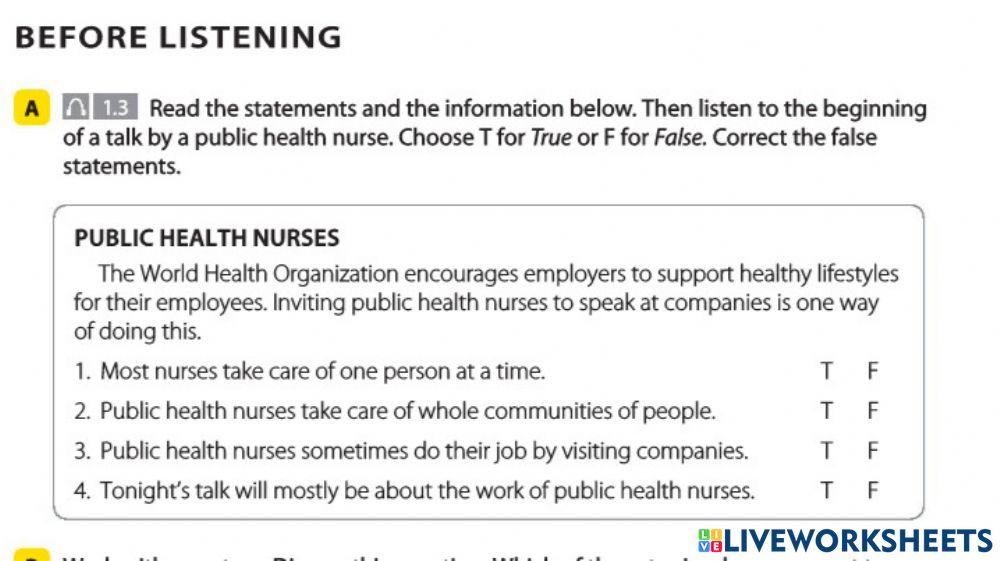 True False - A task worksheet | Live Worksheets