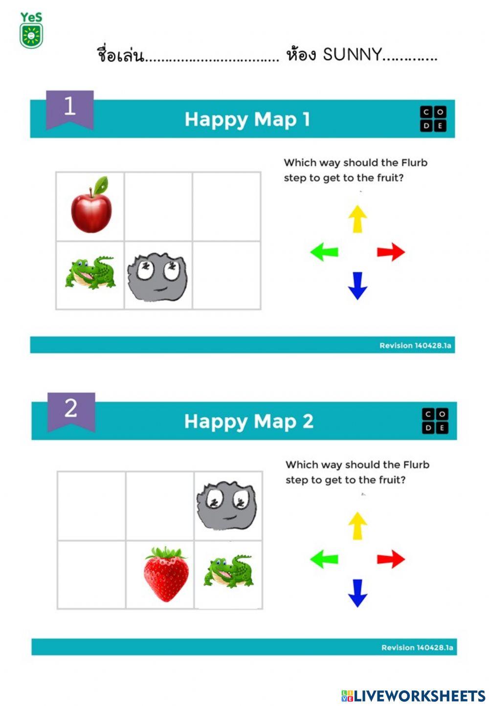 Coding อนุบาล exercise | Live Worksheets