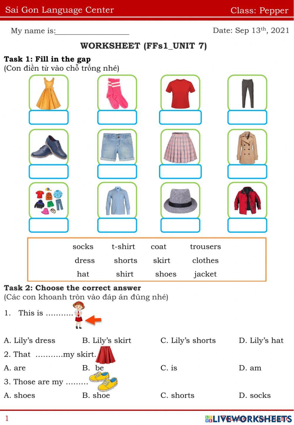 Homework-class Pepper (Sep 13th) worksheet | Live Worksheets