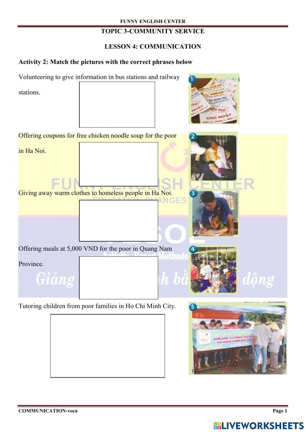 E.7-Topic3-Communication-Act worksheet | Live Worksheets