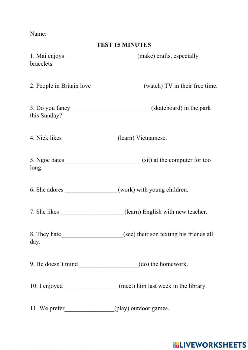 Unit 1 online exercise for grade 8 | Live Worksheets