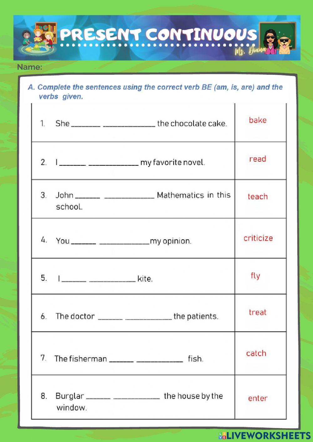 1391195 | Present Continuous | Diana Cáceres