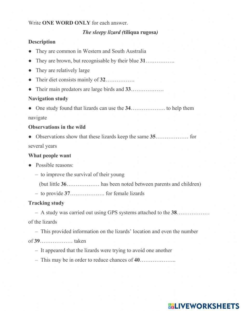 Cambridge 13 Test 03 worksheet | Live Worksheets