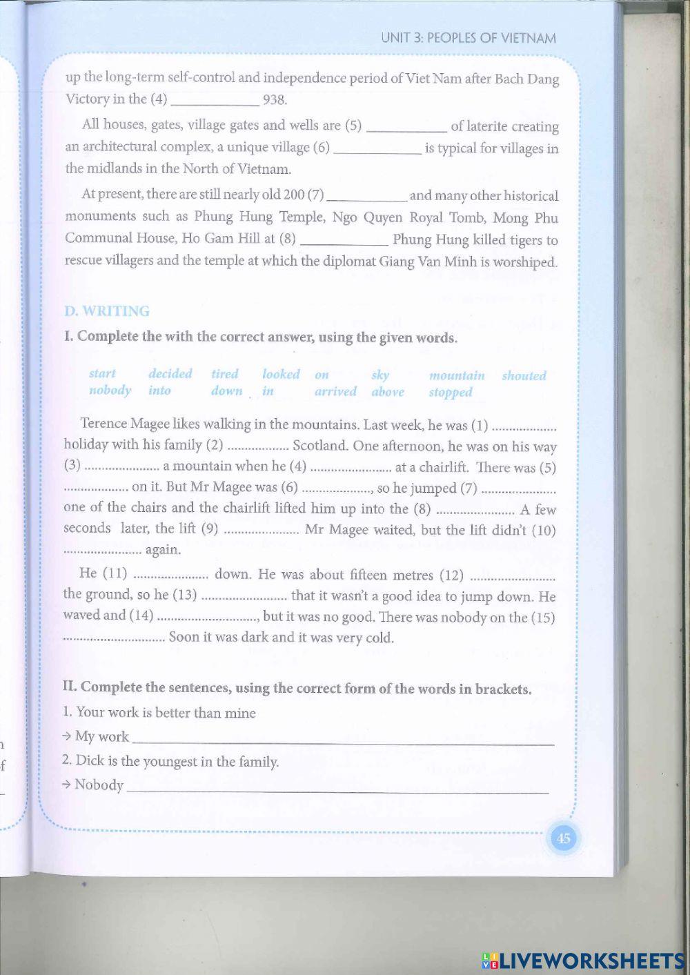 Unit 3 - G8 worksheet | Live Worksheets