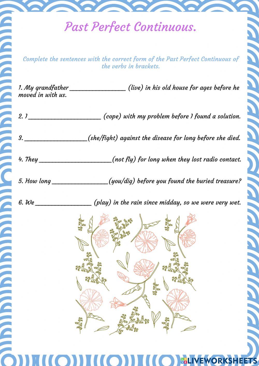 Past perfect continuous 1392639 | Izawatizainal