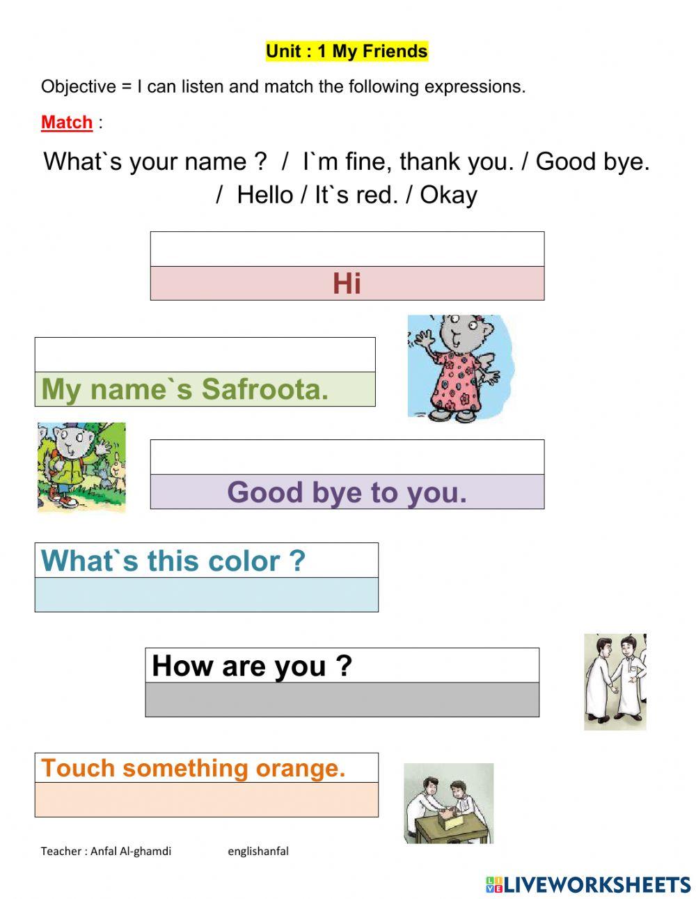 Conversation online worksheet for 3 | Live Worksheets