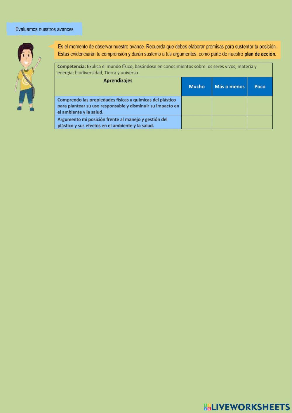 ACTIVIDAD 6 CIE… | Free Interactive Worksheets | 6713831