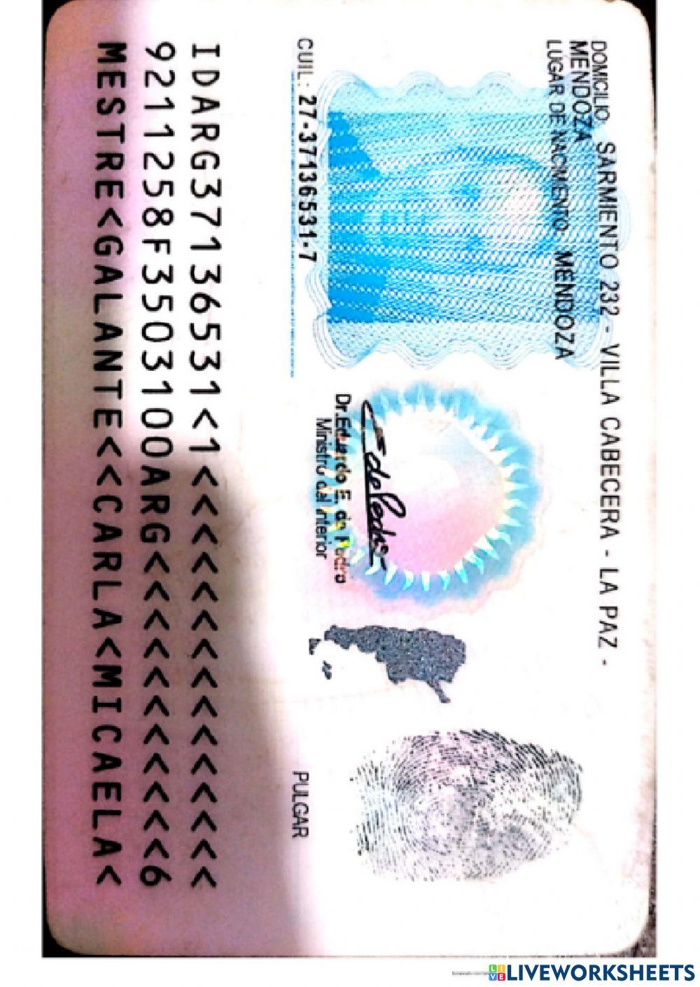 dni online exercise for | Live Worksheets